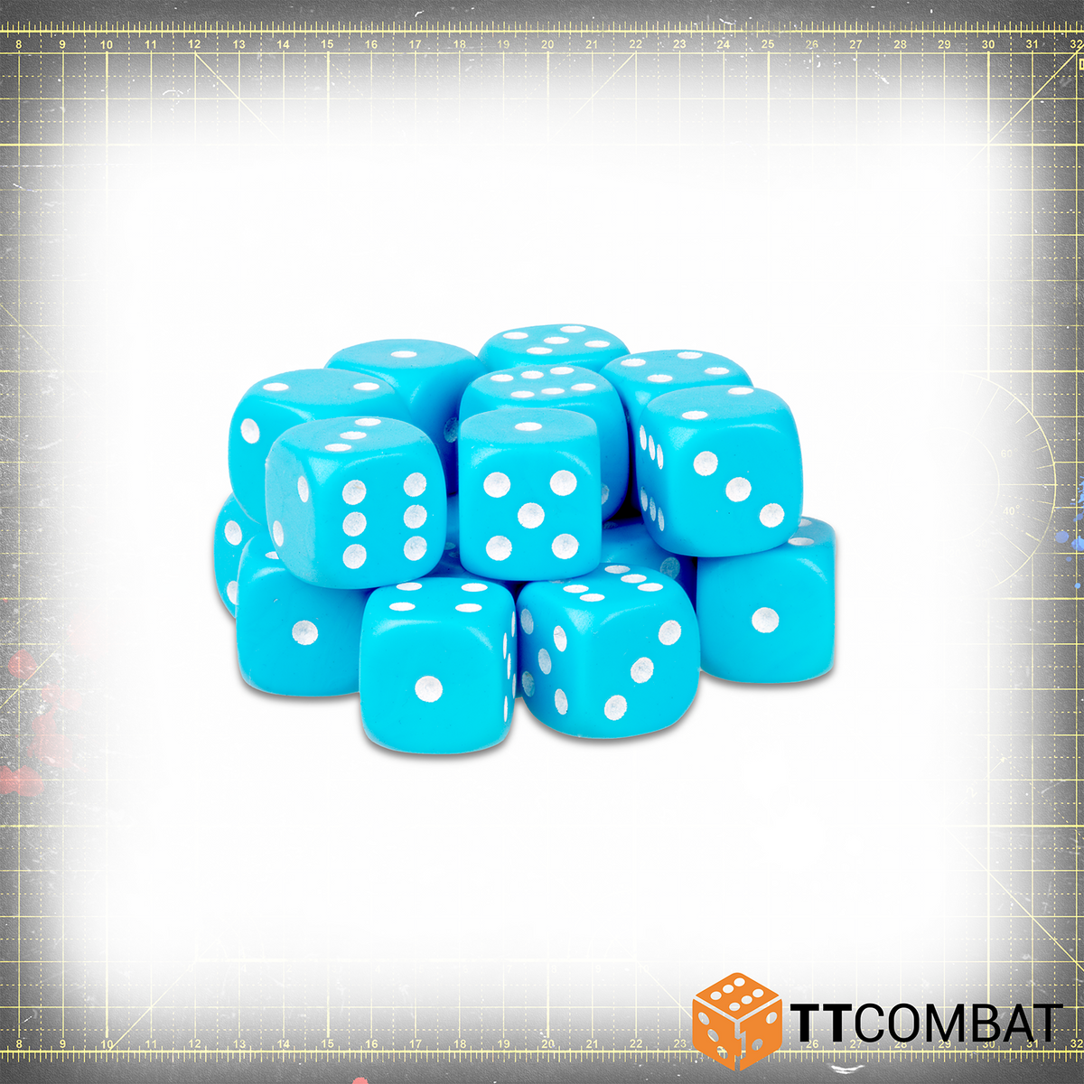 Light Blue D6 Dice (20) – The Troll Trader