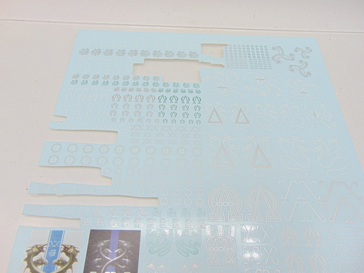 Forge World Horus Heresy Alpha Legion Transfer Sheet Decal – The Troll ...