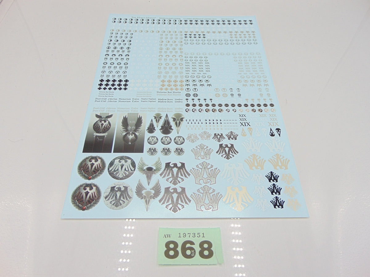 Raven Guard Legion Transfer Sheet – The Troll Trader